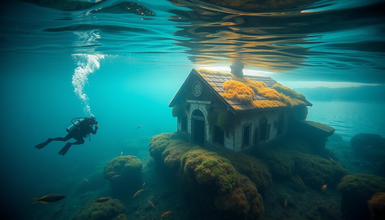 Explore Center Hill Lake's Underwater Structures and Old Schoolhouse