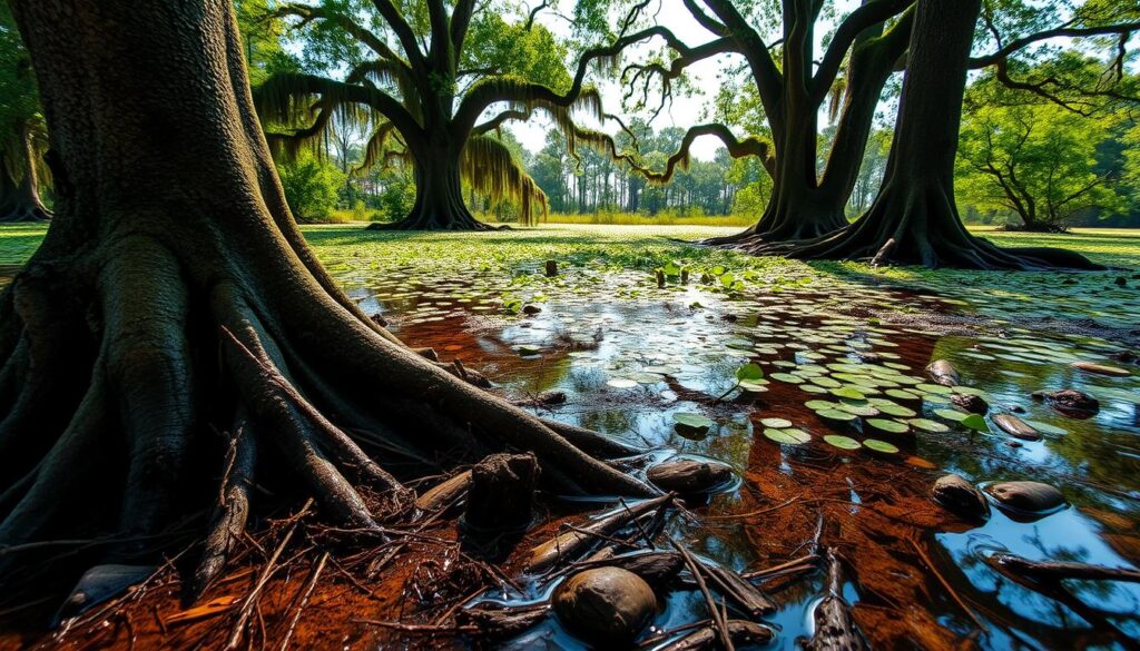 Reelfoot Lake Bottom Muck Peat and Cypress Knees: A Natural Wonder